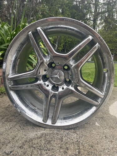 Mercedes 5 Spoke Alloy Wheels AMG 18 Set x4 - Silver | R230 SL | eBay