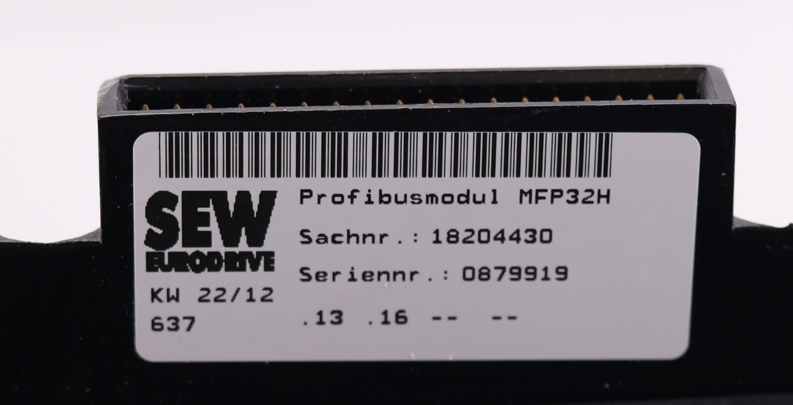 SEW EURODRIVE 1824430 MFP32H MFP PROFIBUS DP | eBay
