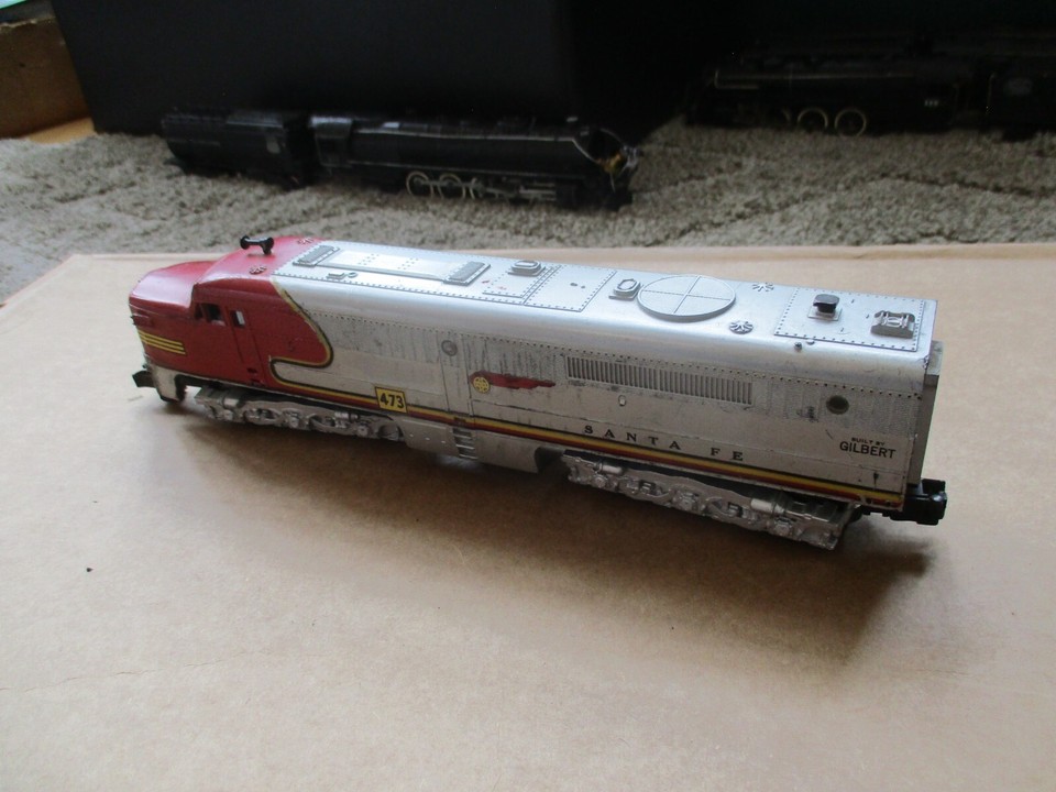 Amer Flyer 473 Santa Fe satin diesel loco (2/15/23 #2) | eBay