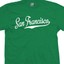 San Francisco Script Tail Shirt | SF Baseball Cursive Womens & Mens Tee ...
