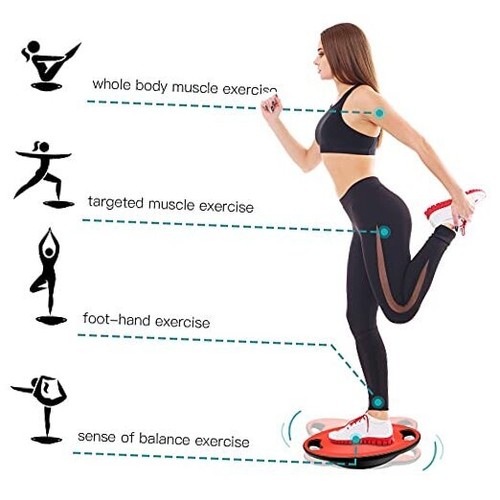 Wobble Balance Board, Exercise Balance Stability Red&Black Classic ...
