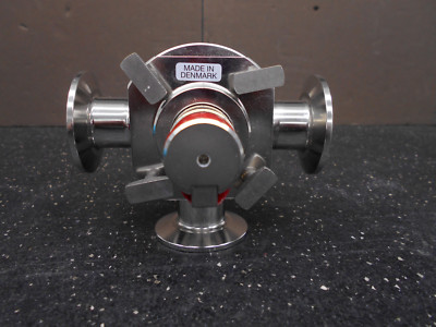 STAINLESS STEEL 3-WAY SHUTTER VALVE WITH 1" SANITARY FITTINGS | eBay