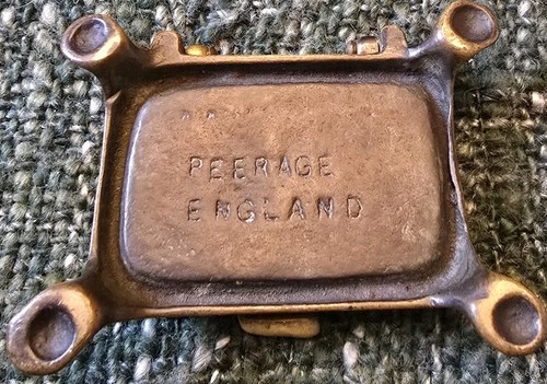 Nice! Vintage Antique Brass Stamp Match Trinket Lions Feet Box Peerage ...