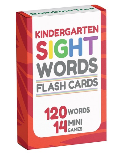 Sight Words Flash Cards Kindergarten - 120 High Frequency Words from ...