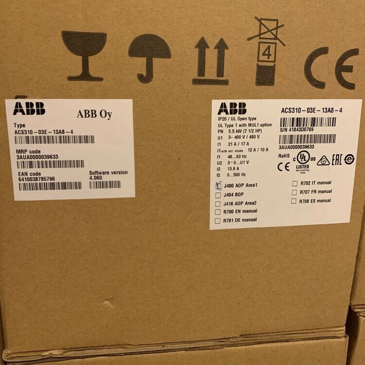 ABB ACS310-03E-13A8-4 Inverter Drive New in Box Fast Shipping 1pcs US ...