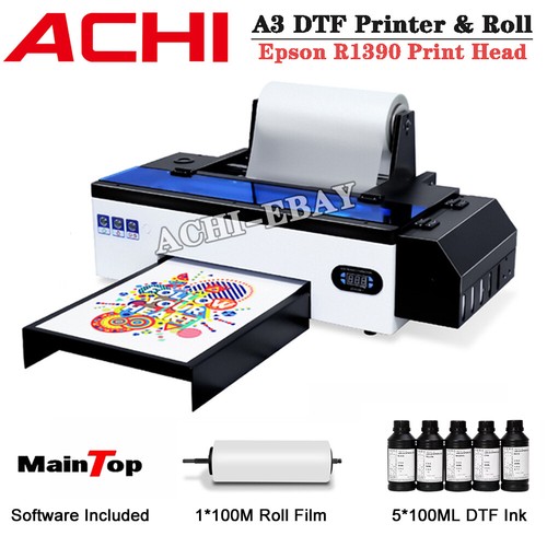A3 DTF Printer Direct to Film Printer For T-shirt Printing & Epson 1390 Nozzle | eBay