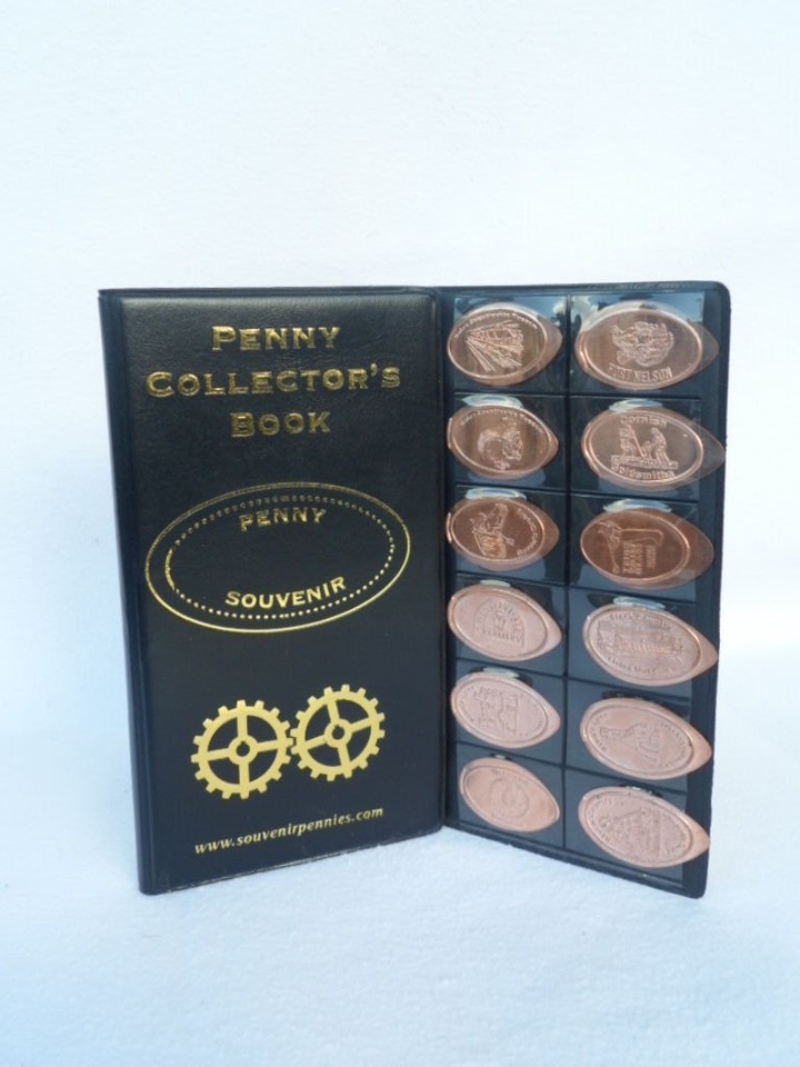 Penny Souvenir Collector's Book + 2 Pressed Pennies - Elongated Coin ...