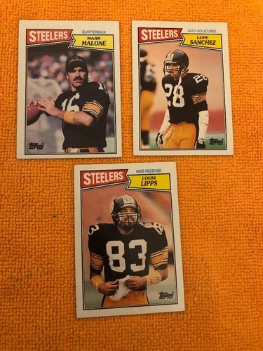 Pittsburgh Steelers 1987 Topps 3 Card Lot | eBay