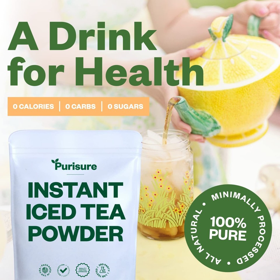 Unsweetened Iced Tea Powder Instant Black Tea Powder Real Black Tea ...