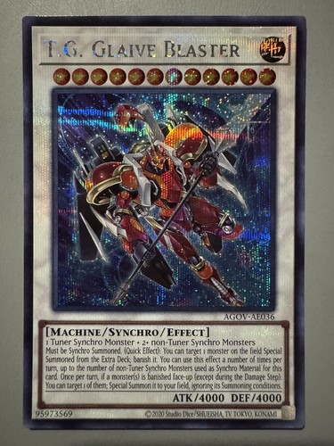 YUGIOH T.G. GLAIVE BLASTER ASIA ENGLISH EDITION AGOV-AE036 SECRET RARE ...