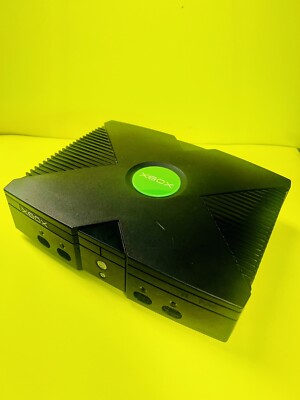 Original Microsoft XBOX Broken Console Only -For PARTS or REPAIR- As Is ...