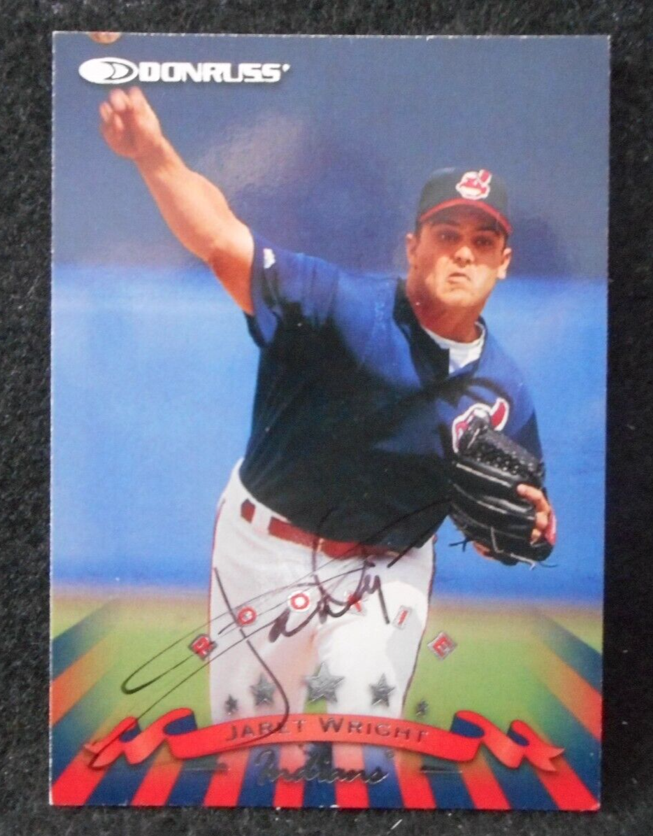 1998 Jaret Wright Donruss card #81 In-Person Autograph.....Cleveland ...