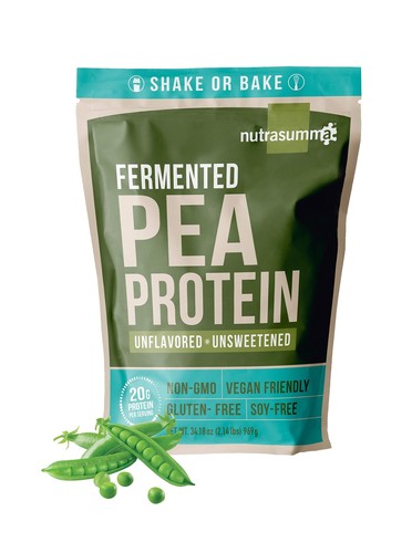 100% Plant Based Fermented Pea Protein Powder, Unflavored and ...