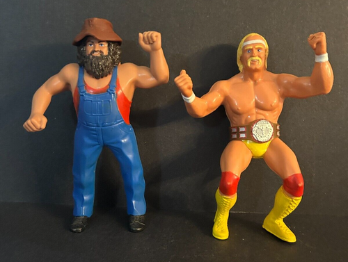 1985 Hillbilly Jim & Hulk Hogan Tag Team 2-Pack WWF Vintage 80's LJN ...