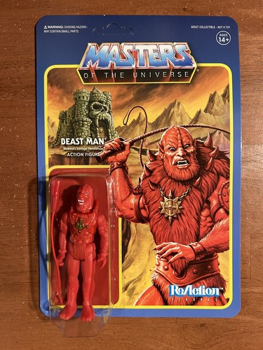 Masters Of The Universe Red Beast Man ReAction Figure Super7 Power-Con ...