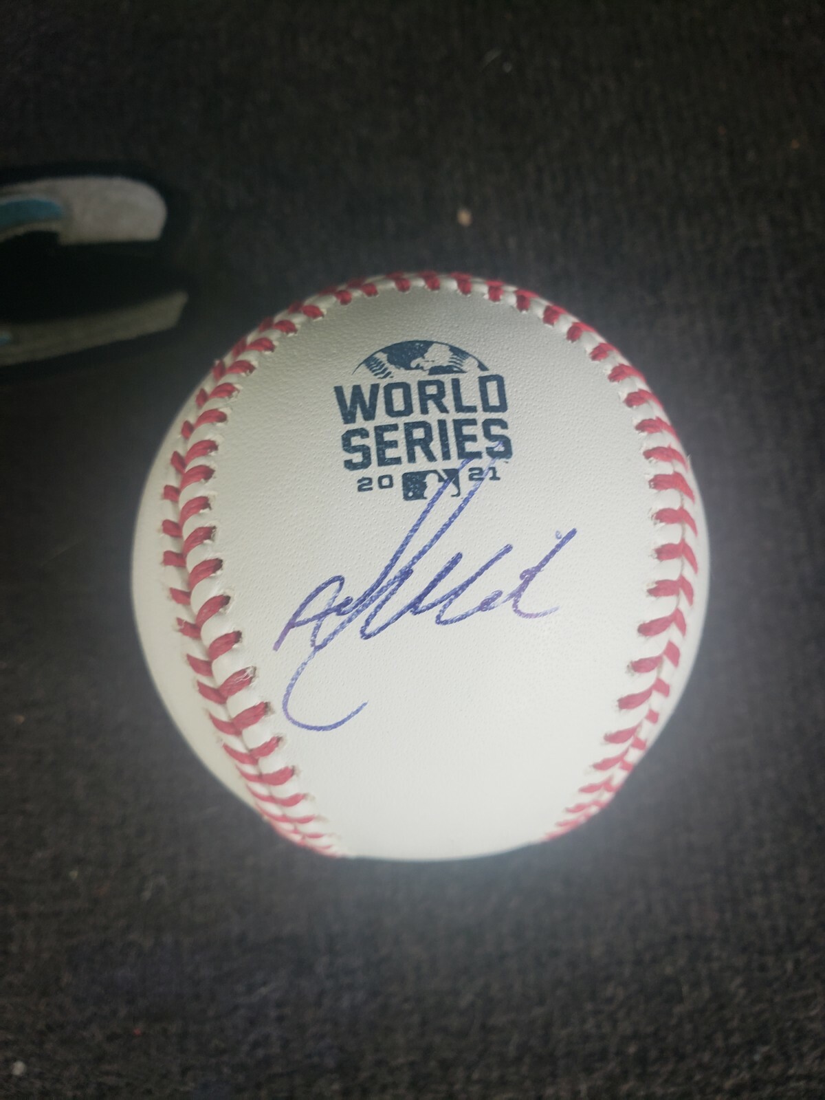 AJ Minter Signed 2021 World Series Baseball WSMLB Atlanta Braves | eBay