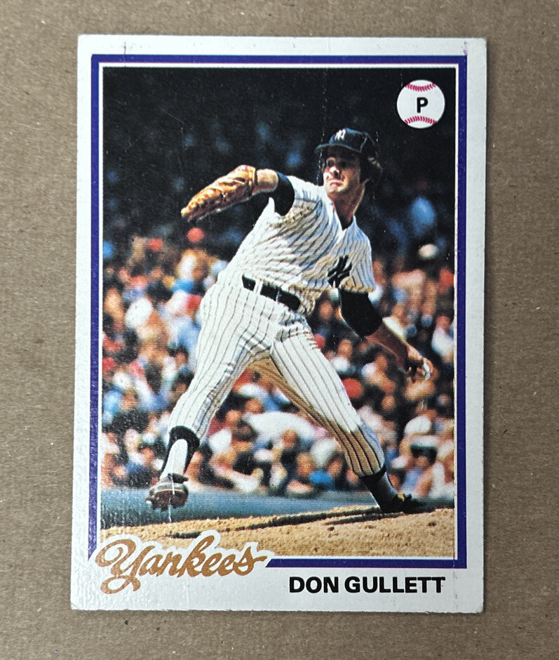 1978 Topps Baseball Don Gullett New York Yankees Card #225 | eBay