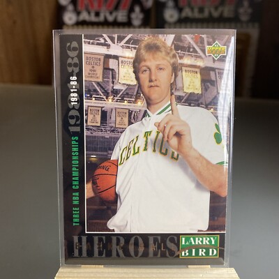 1992-93 Upper Deck Larry Bird Heroes #22 Larry Bird/1981-86 Three NBA ...