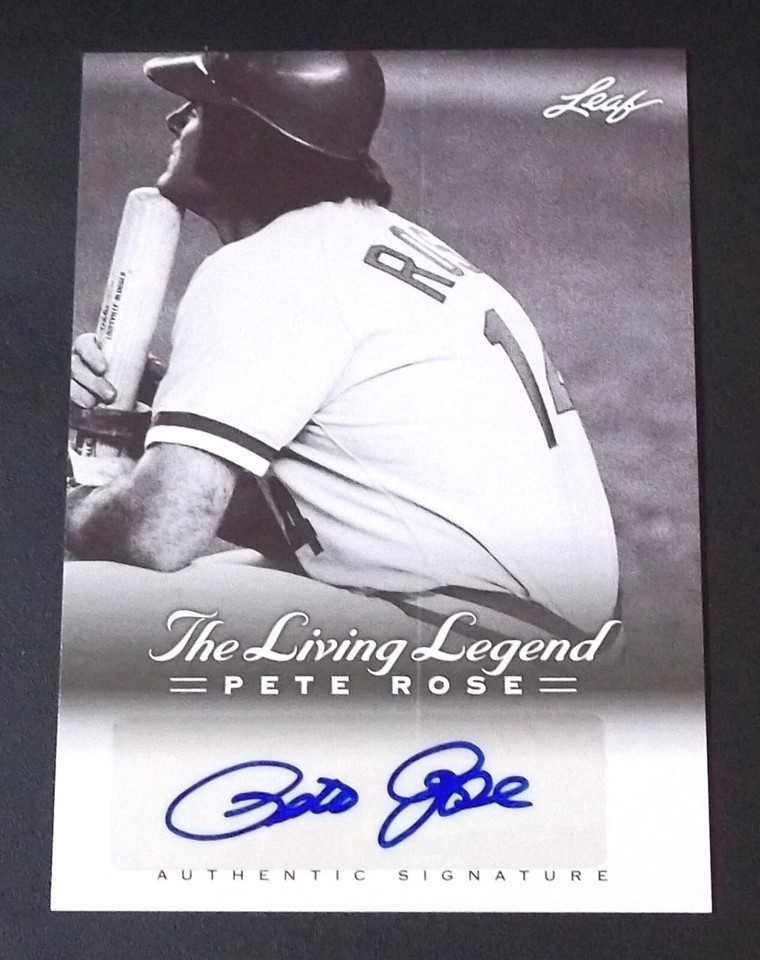 Pete Rose Auto 2012 Leaf Living Legends Pete Rose Signed Pete Rose Autograph RIP | eBay