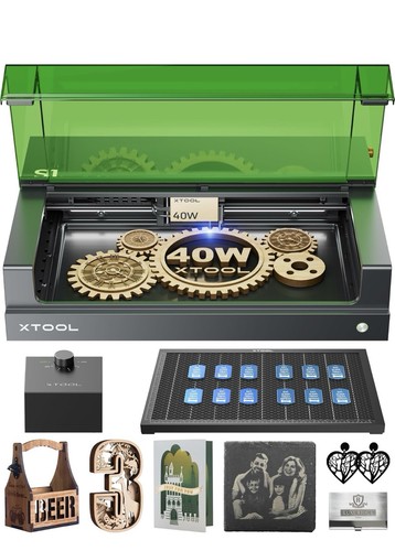 xTool S1 40W Laser Cutter, 600mm/s Speed Class 1 Laser Engraver, Basic ...
