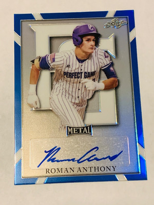 2021 LEAF PERFECT GAME ROMAN ANTHONY AUTO ROOKIE /30 #BARA1 RED SOX | eBay