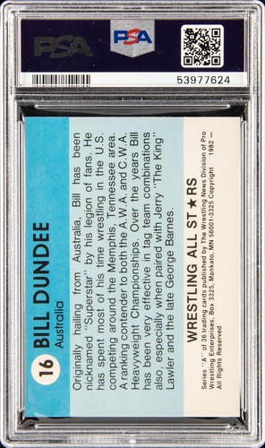 1982 WRESTLING ALL-STARS SER A #16 BILL DUNDEE PSA 8 | eBay