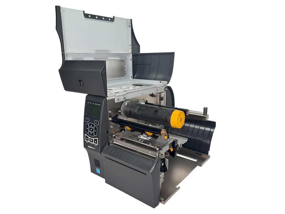 Zebra ZT420 Industrial 6" Wide Thermal Label Printer 300 dpi Cutter LAN ...