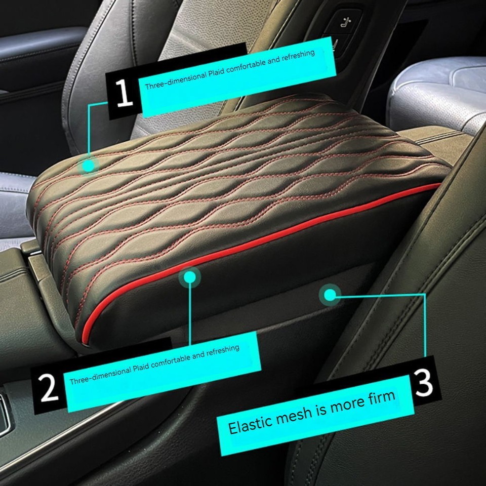 Universal Car Armrest Pad Center Console Cushion Mat Cover Car ...