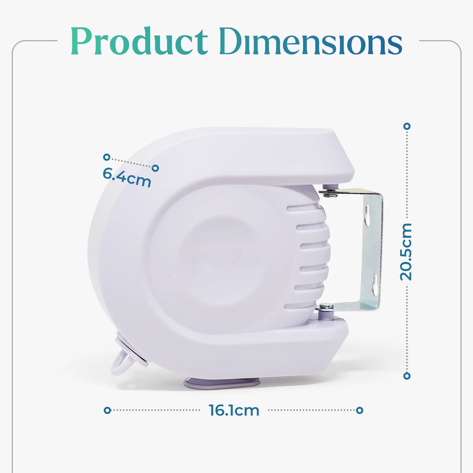 12-30m Retractable Washing Line Wall Mounted Heavy Duty Clothes Dryer ...