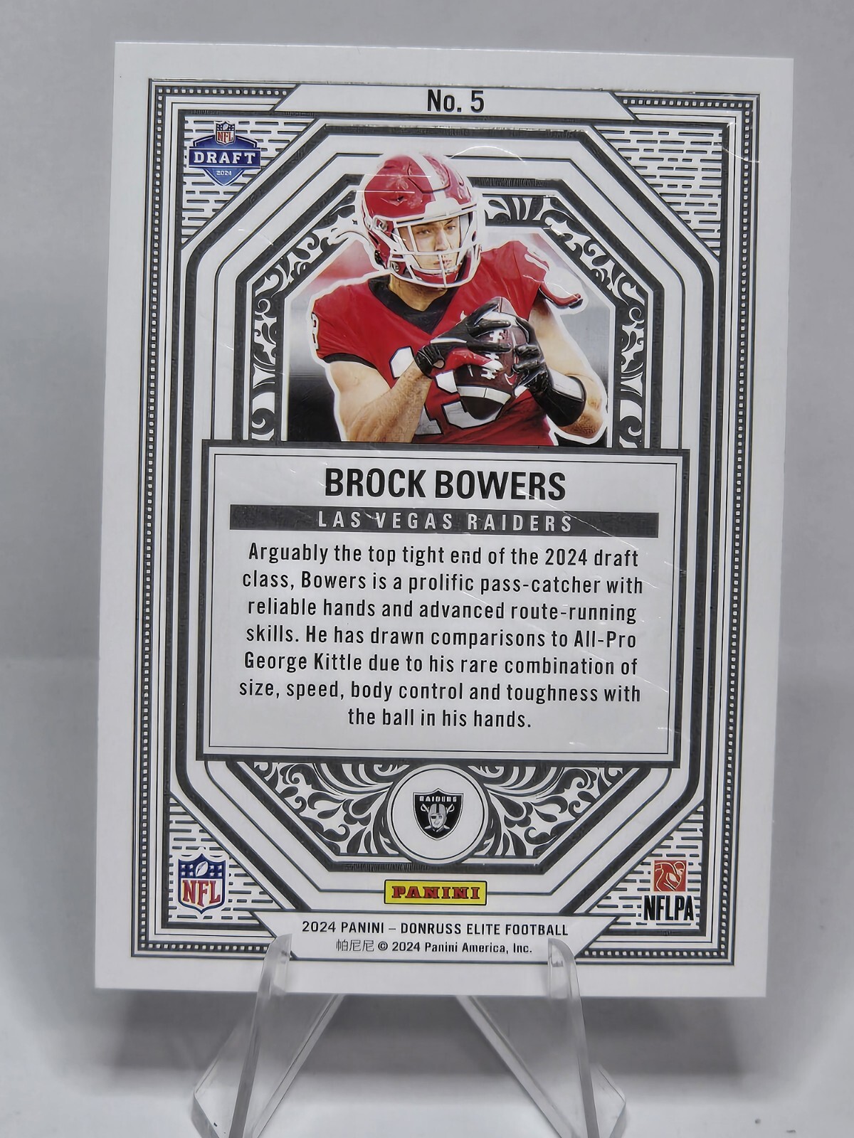 2024 Panini Donruss Elite BROCK BOWERS #5 ROOKIE ON DECK RC Rookie Card ...