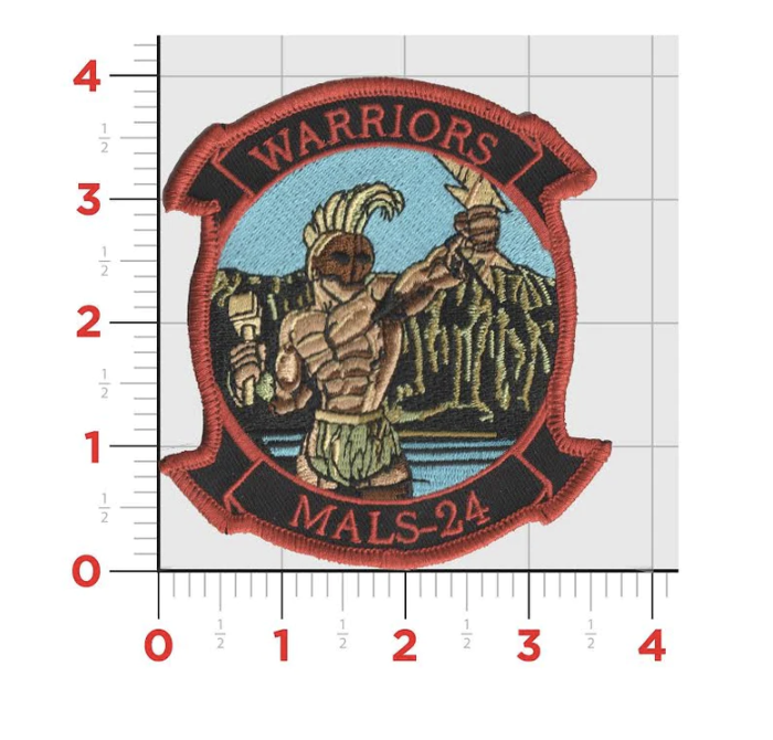 MARINE CORPS MALS-24 WARRIORS EMBROIDERED PATCH | eBay
