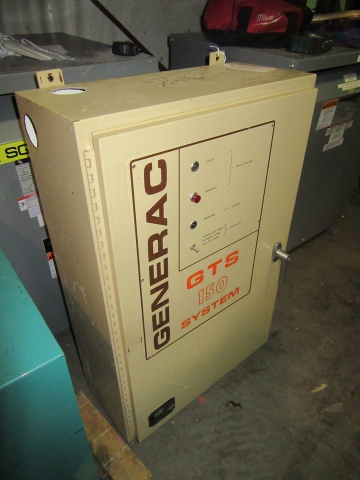 150 AMP GENERAC GTS ATS AUTOMATIC TRANSFER SWITCH 250 V 1 PH 2 POLE ...