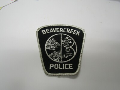 LAW ENFORCEMENT PATCH POLICE BEAVERCREEK OHIO OLD ORIGINAL SEW ON | eBay