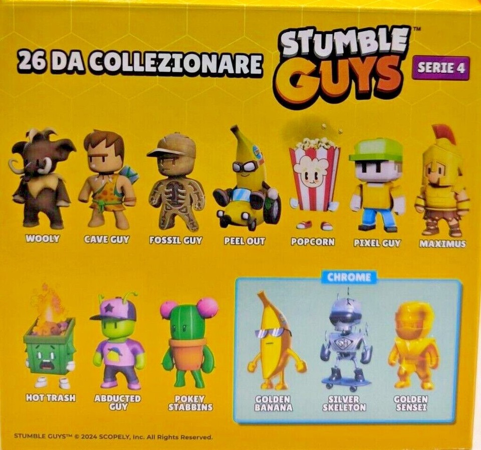 STUMBLE GUYS STUMBLE 3D MINI FIGURES SACHETS COLLECTION SERIES 4 WITH ...