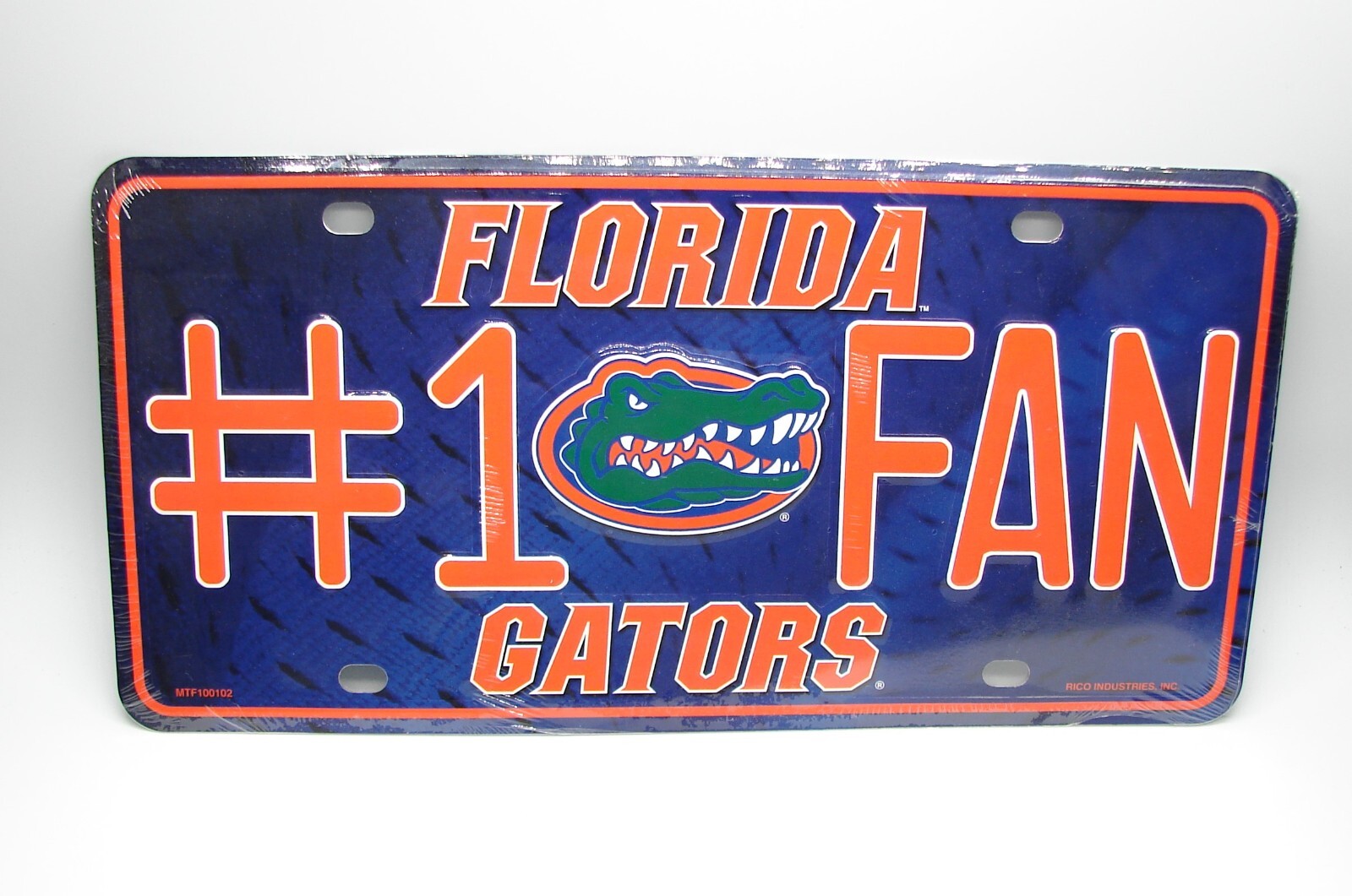 Licensed FLORIDA GATORS #1 GATORS FAN METAL CAR NOVELTY LICENSE PLATE ...