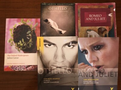 WILLIAM SHAKESPARE Othello, Romeo and Juliet + York Notes; Julius ...