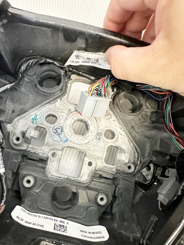 OEM FORD 17~21 F150 RAPTOR CARBON FIBER STEERING WHEEL LEATHER PADDLE ...