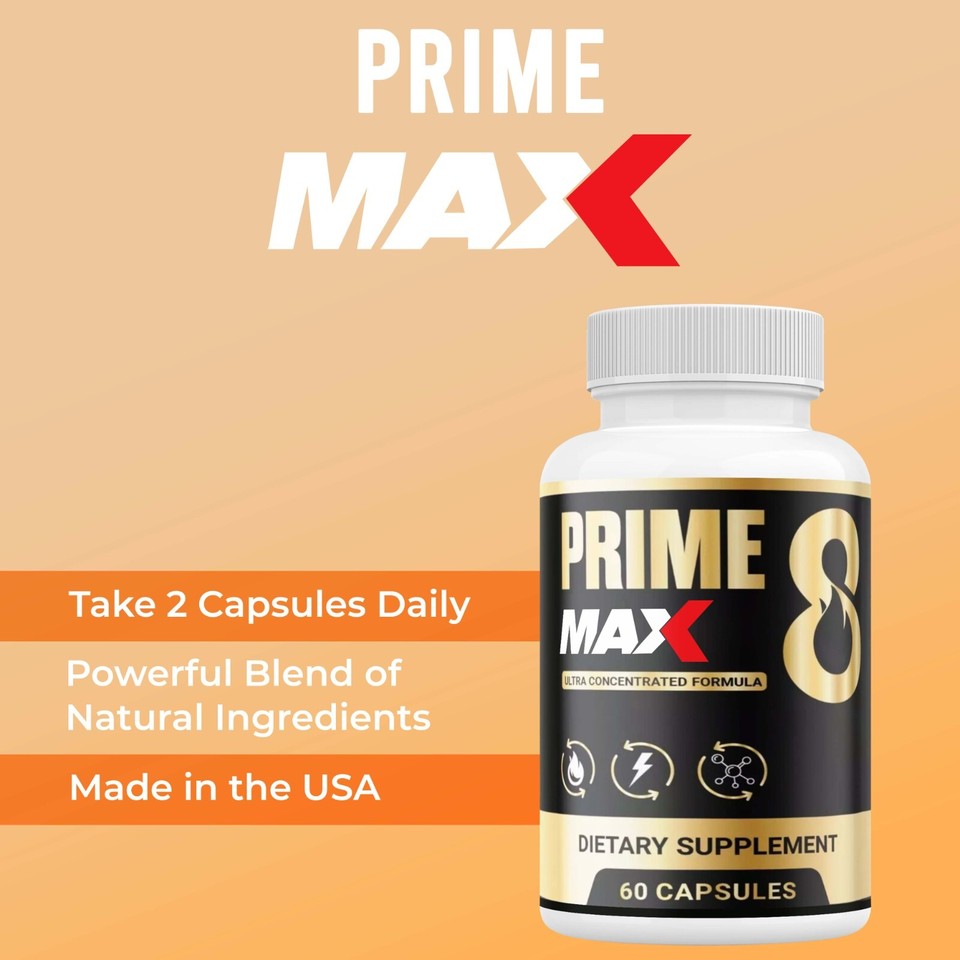Prime 8 MAX Pills for Men ED Prime8 Supplement for men Enhancement ( 3 ...