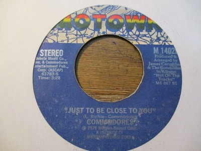 COMMODORES "JUST TO BE CLSE TO YOU" 45 RPM | eBay