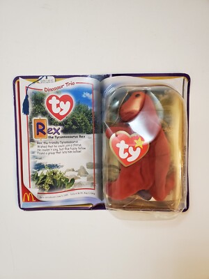 TY Beanie Babies Dinosaur Trio Rex The Tyrannosaurus Rex 1995 | eBay