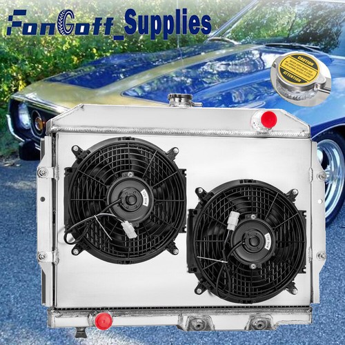 3 Rows Aluminum Radiator+Shroud Fan For 1963-1974 AMC Javelin AMX ...