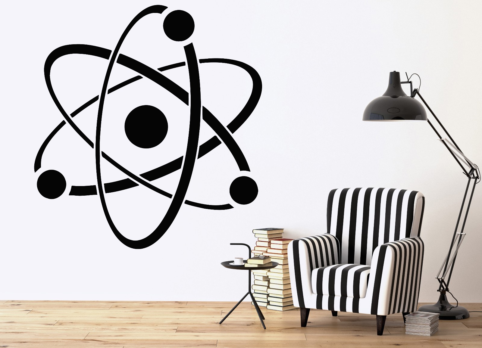 Wall Stickers Vinyl Decal Atom Molecule Chemistry Symbol Structure Core ...