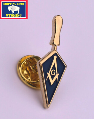 Masonic Master Mason Trowel Lapel Pin w/Square & Compass - Shipping ...