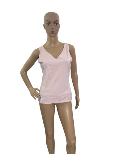 Express Body Contour Women’s Size Medium Sleeveless V Neck Solid Pink ...