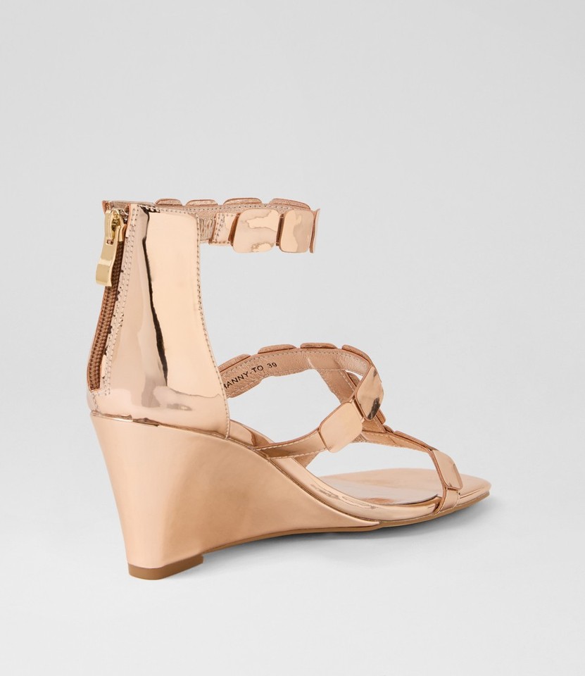 New Top End Hanny Pl Rose Gold Shine Sandals Womens Shoes Dress Sandals ...