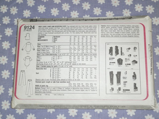 Misses Top Pants Shorts Jacket Simplicity Sewing Pattern 8887 Size 14 ...