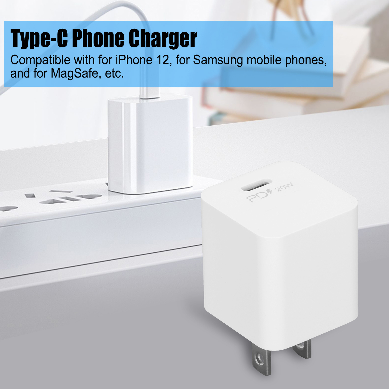 ZAPO 20W USB‑C Type‑C Mobile Phone Charger For 12 For Samsung And For ...