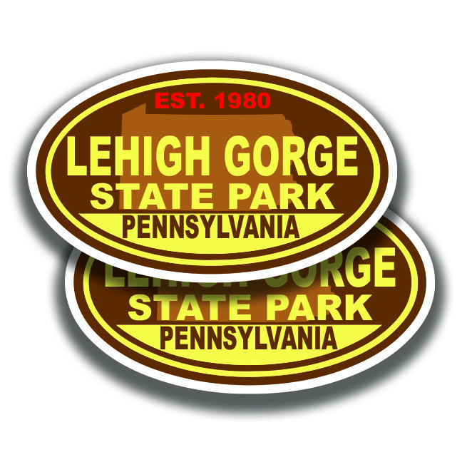 LEHIGH GORGE STATE PARK Stickers 2 Decals Pennsylvania Bogo Car Window ...