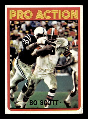Bo Scott 1972 Topps #123 Cleveland Browns GD | eBay