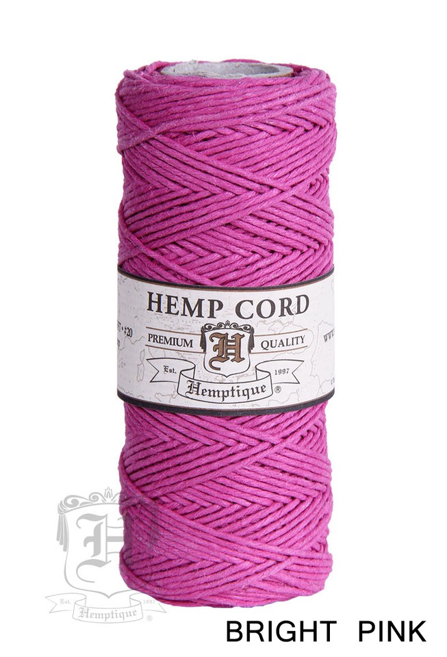 1MM Solid Polished Hemp Twine Hemptique Cord Macrame String 20lbs ...